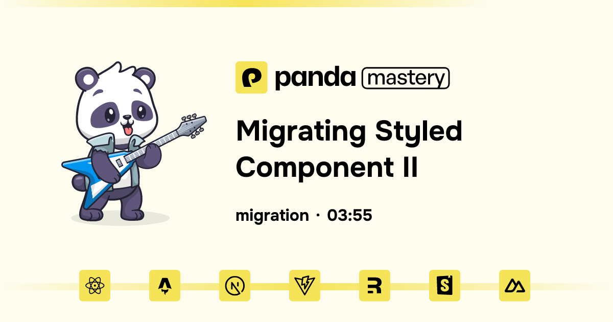 Migrating Styled Component II